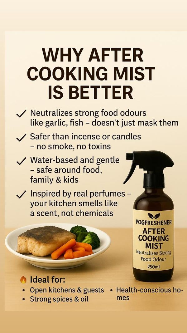 After-Cooking Mist – 250ml (Kitchen and Room deodorising spray with fr ...